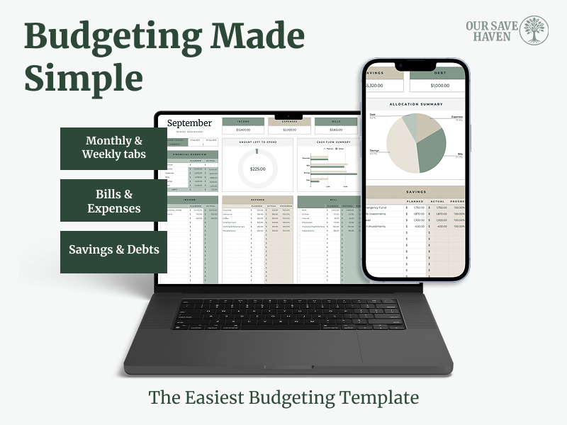 Budgeting Made Simple Template – Our Save Haven